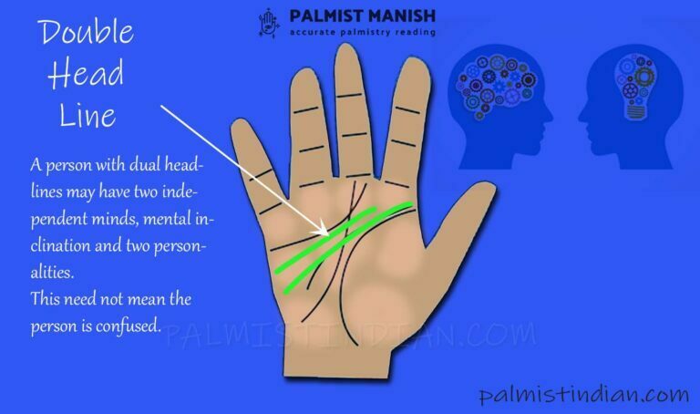 Double Head Line Palmistry / 2 Mind Line - Palmist Manish